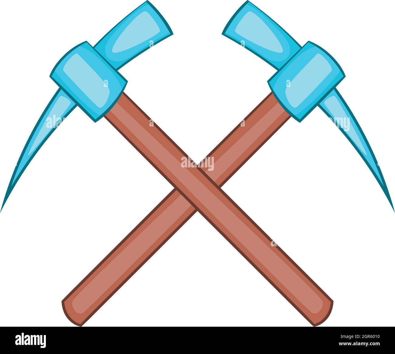 Two picks icon, cartoon style Stock Vector Image & Art - Alamy