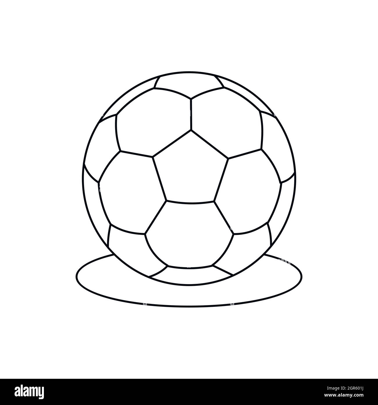 Soccer ball icon, outline style Stock Vector Image & Art - Alamy