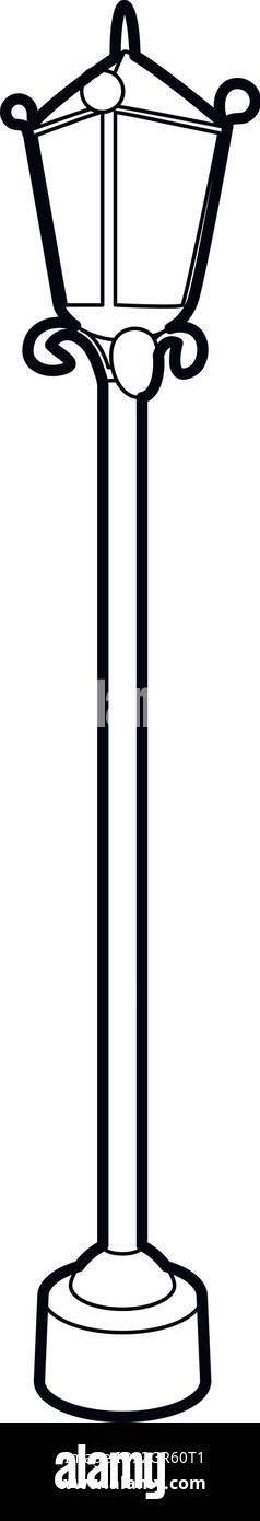 Street lamp icon, outline style Stock Vector Image & Art - Alamy