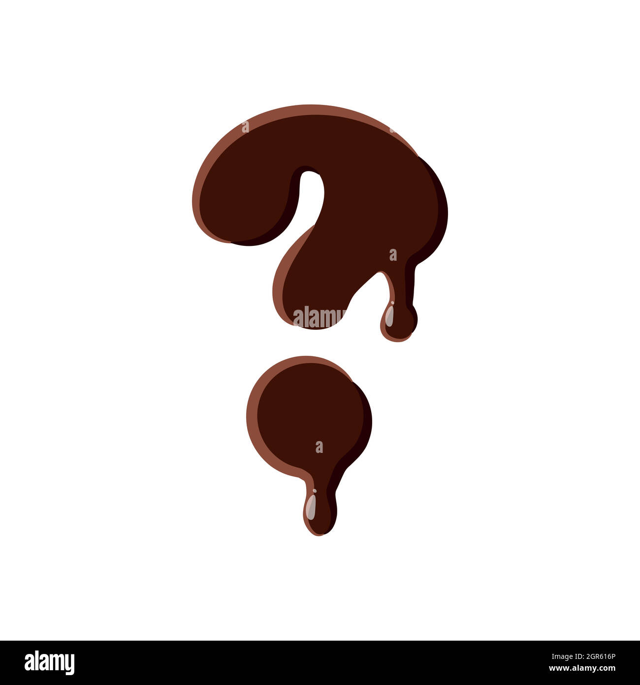 Question mark from alphabet made of chocolate Stock Vector Image & Art ...
