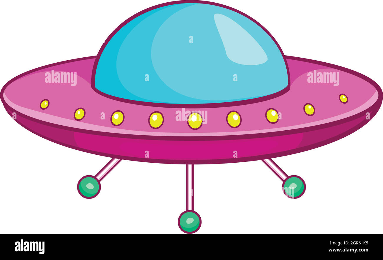 UFO icon, cartoon style Stock Vector Image & Art - Alamy