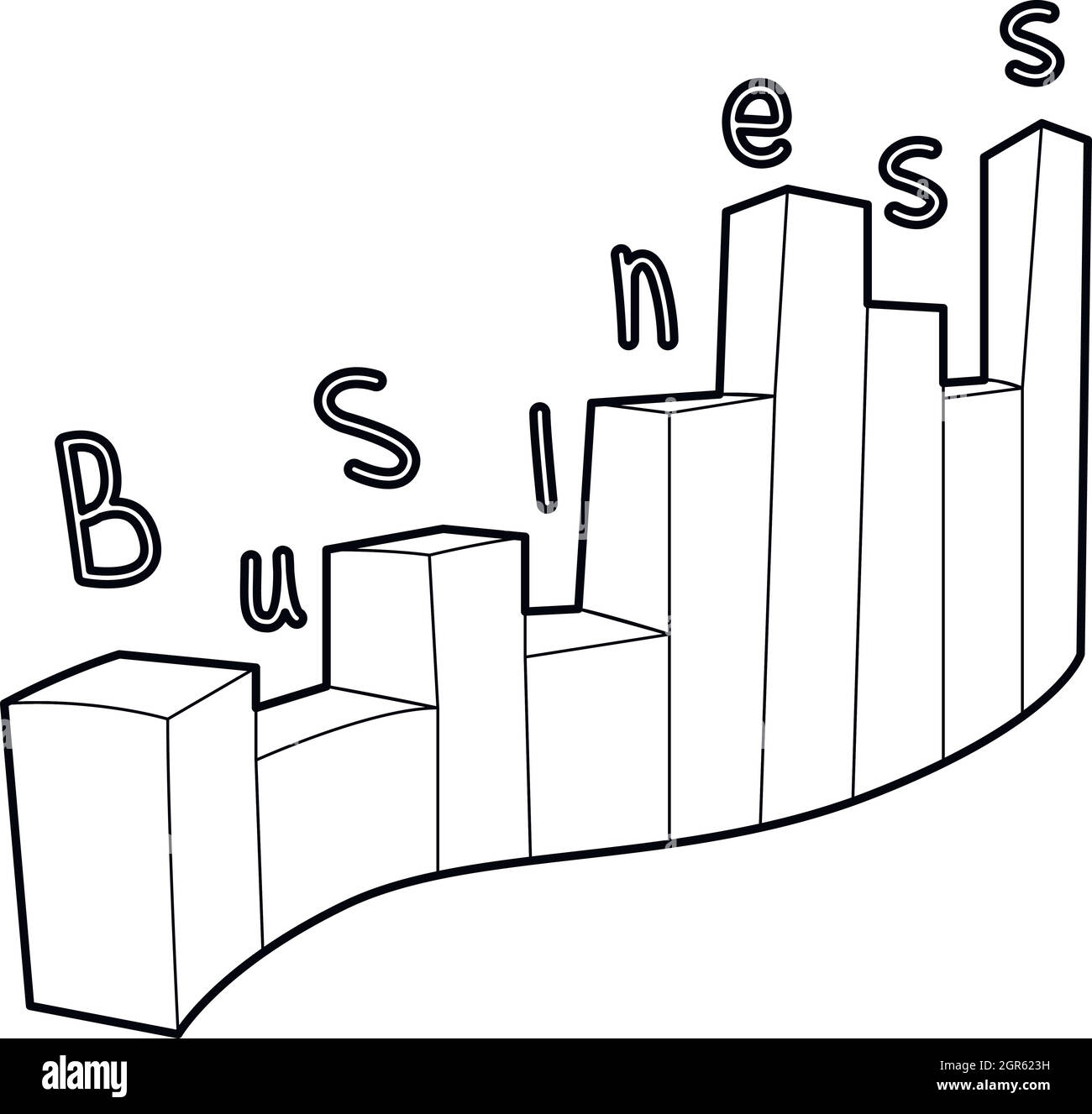 Results chart icon outline Stock Vector Images - Alamy