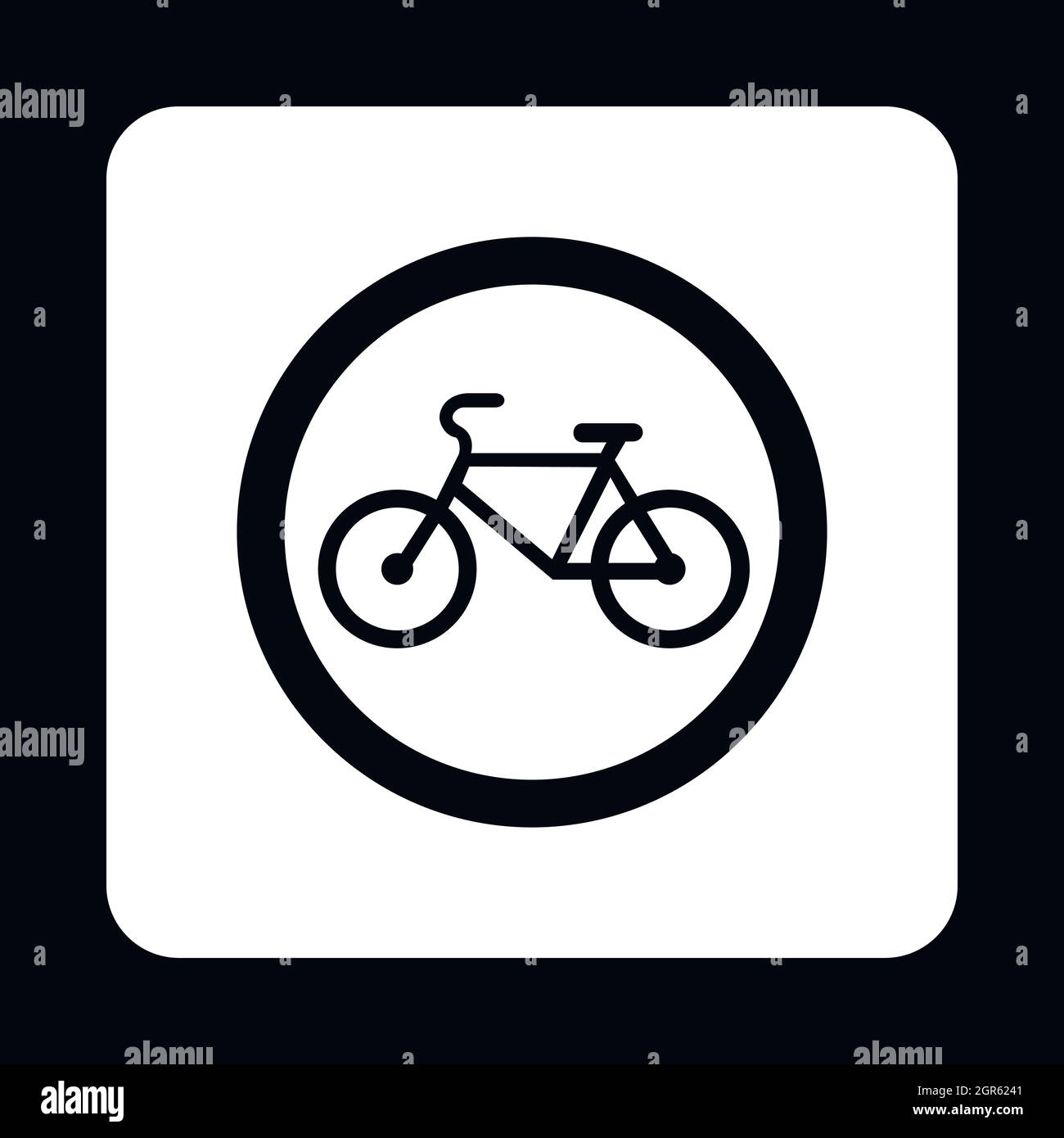 Icon cycle route Stock Vector Images - Alamy