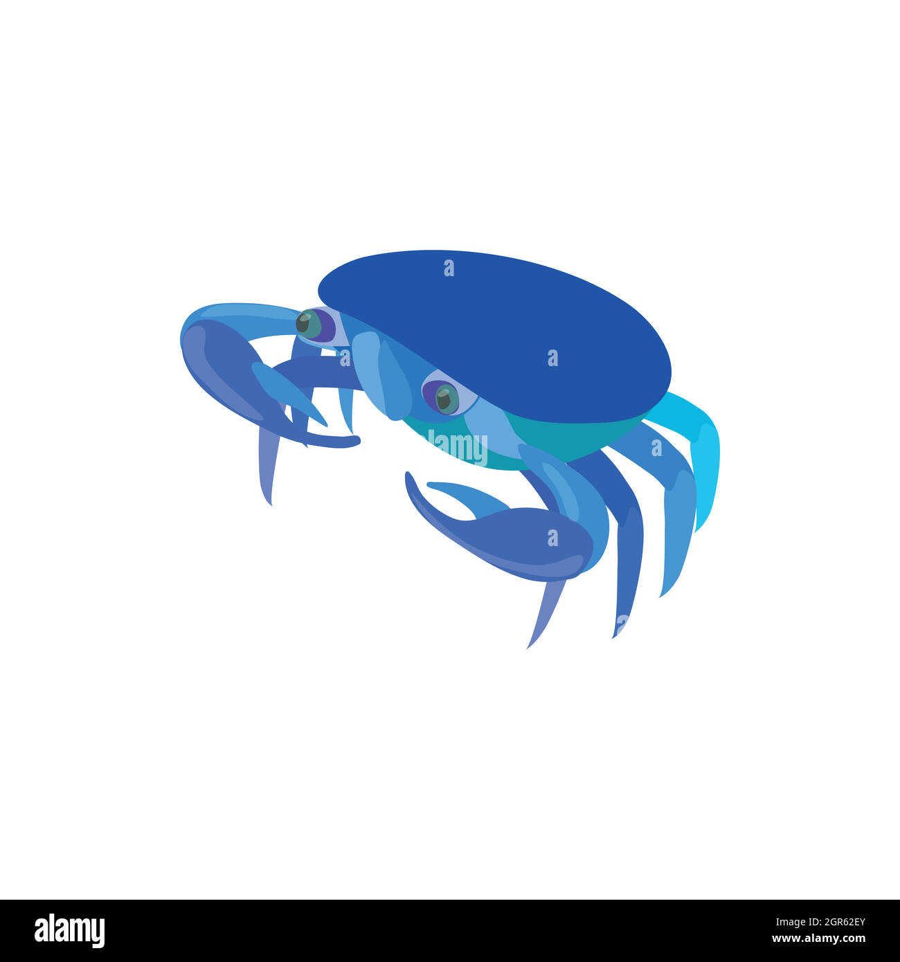 Blue crab icon, cartoon style Stock Vector Image & Art - Alamy
