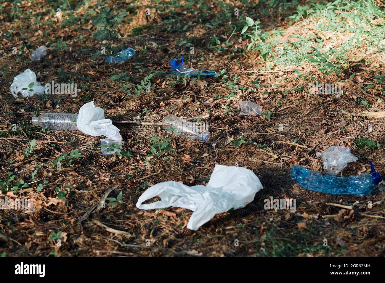 Plastic bottle land pollution hi-res stock photography and images - Alamy