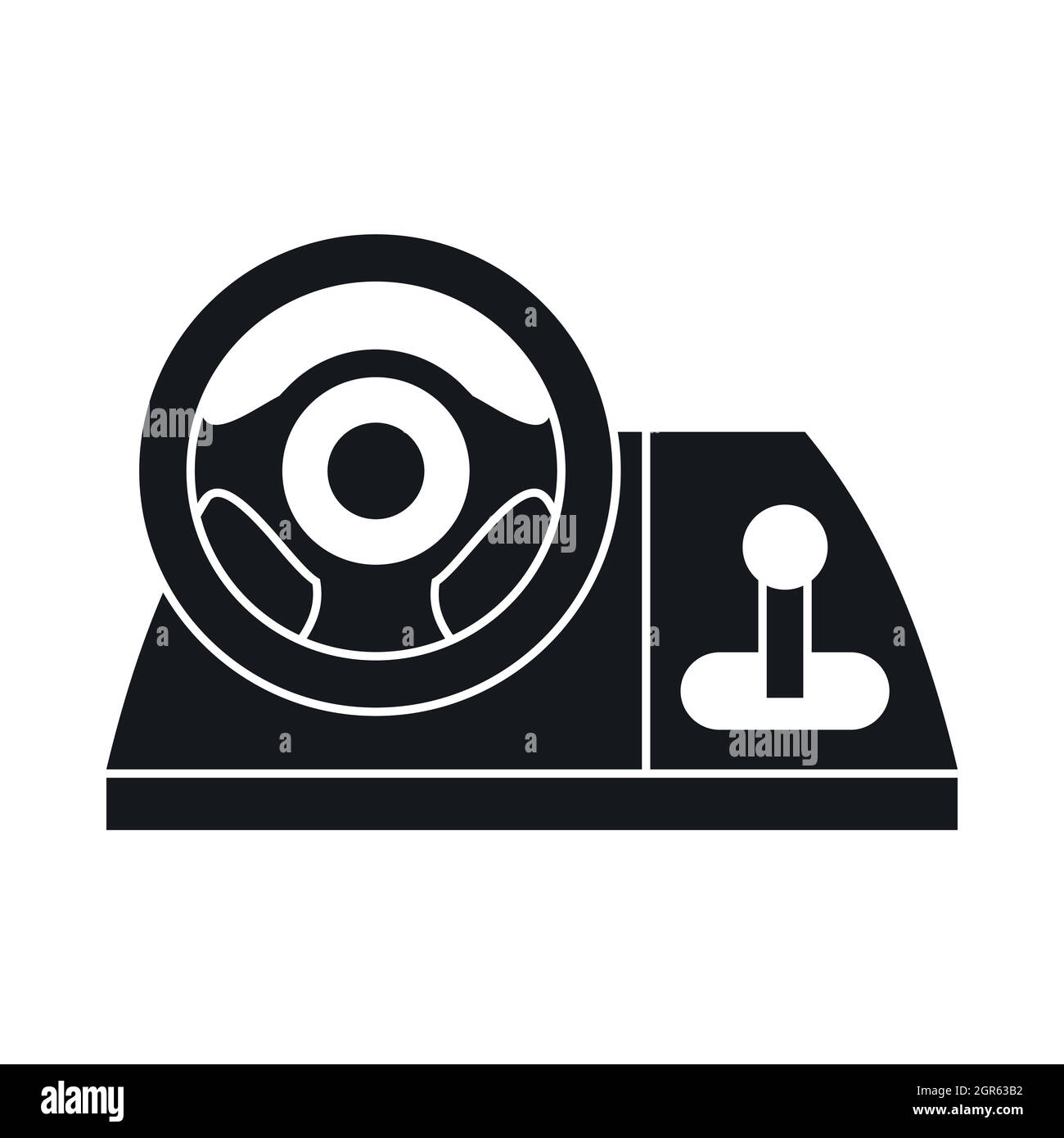 Computer steering wheel icon, simple style Stock Vector Image & Art - Alamy