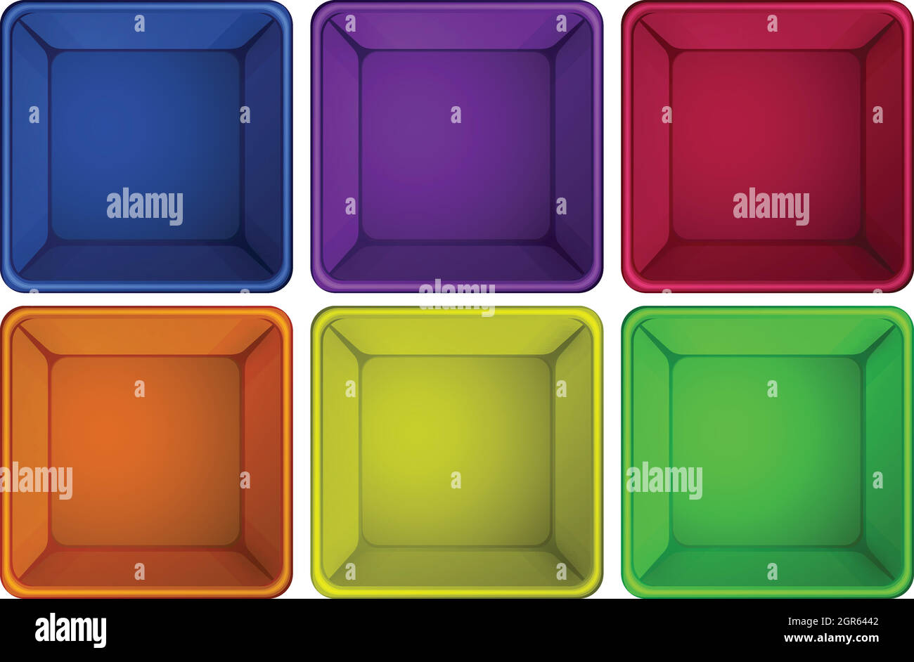 Colourful bowls Stock Vector Images - Alamy