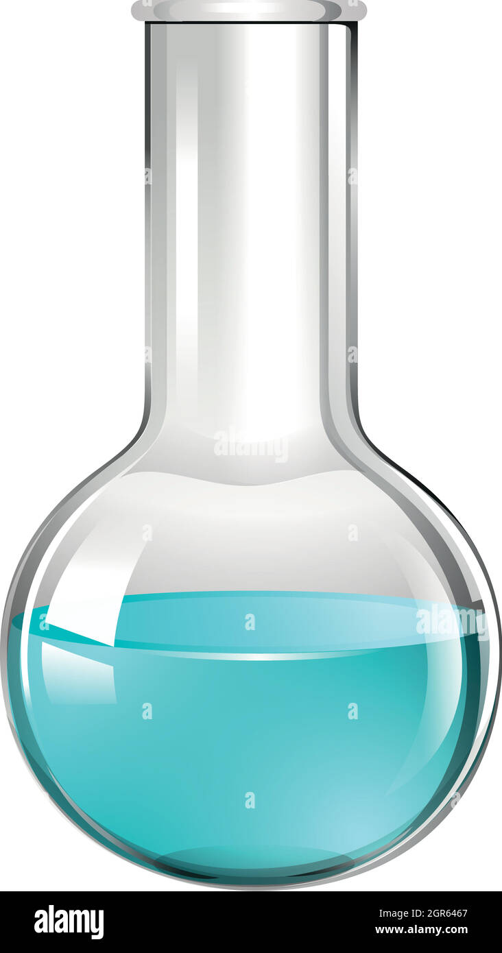 Water in beaker Stock Vector Images - Alamy