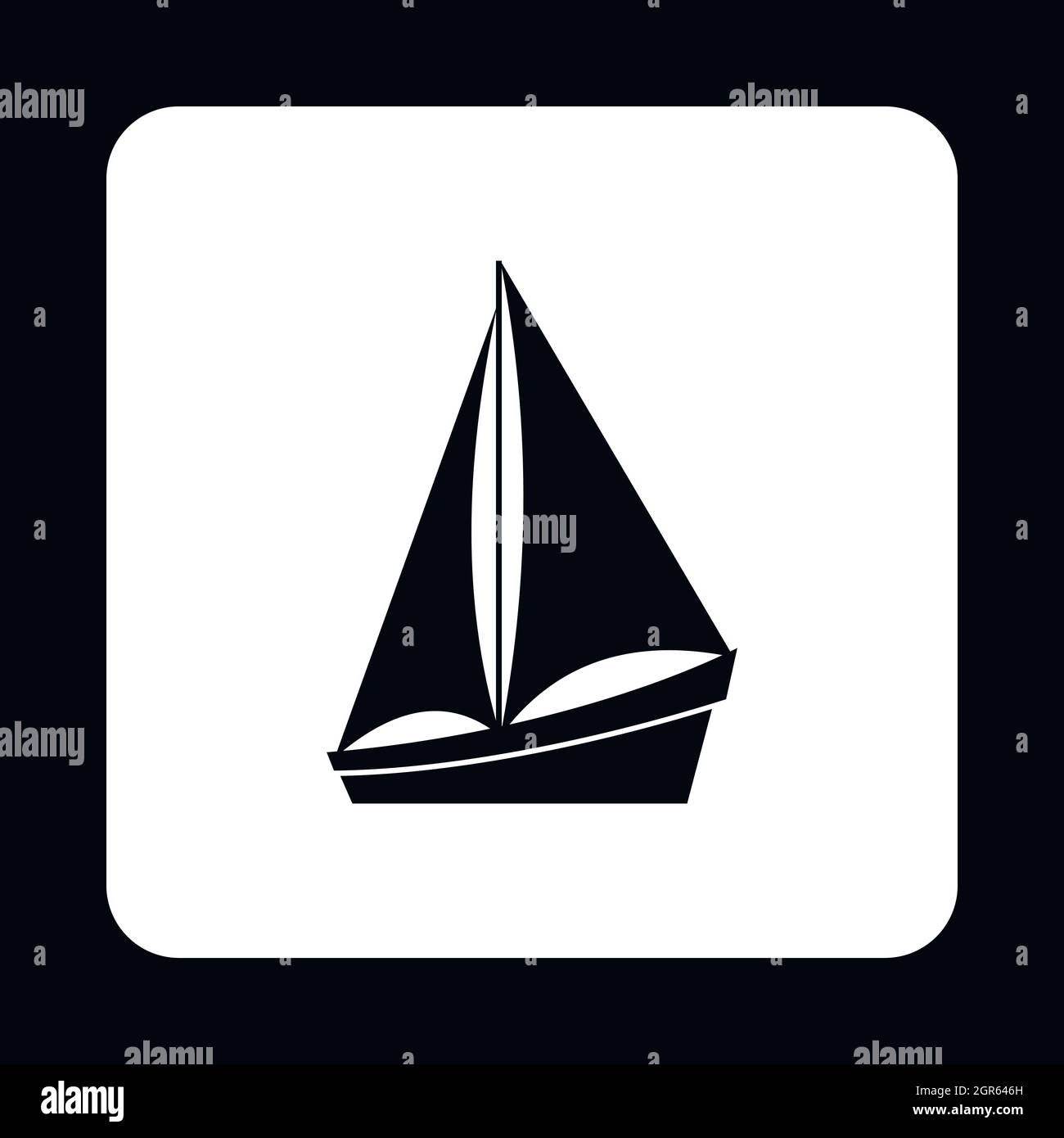 Small boat icon, simple style Stock Vector Image & Art - Alamy