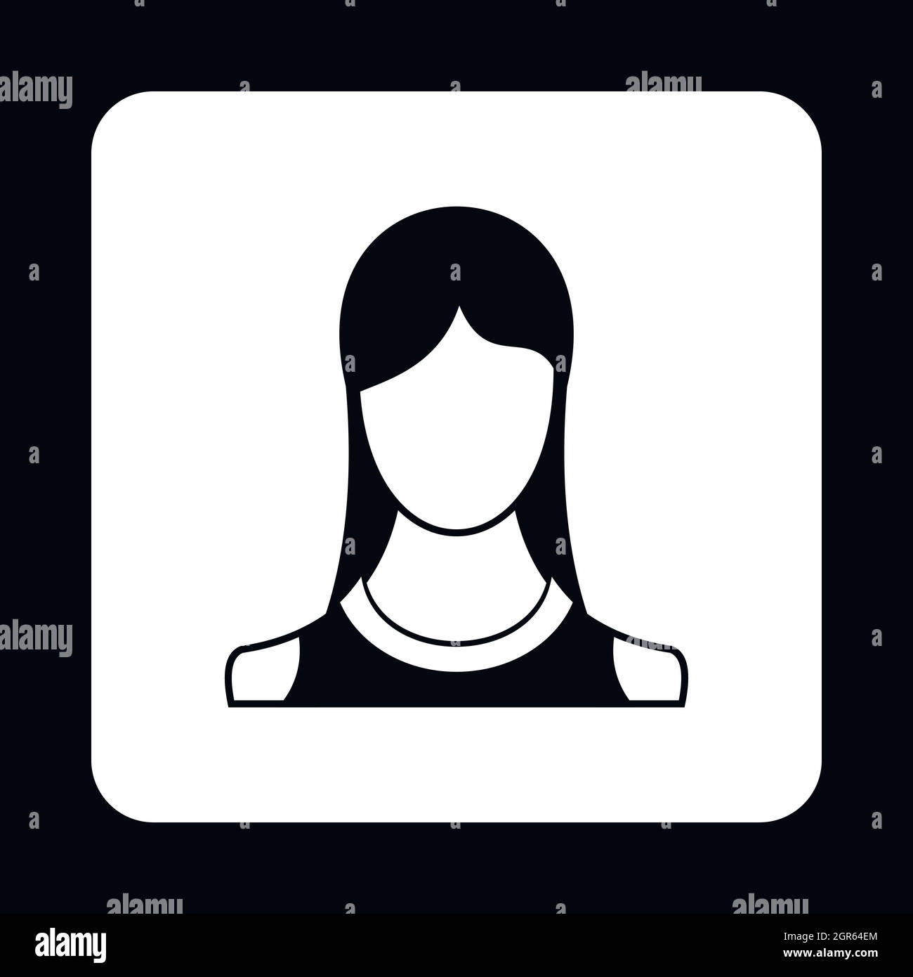 Young girl avatar icon, simple style Stock Vector Image & Art - Alamy