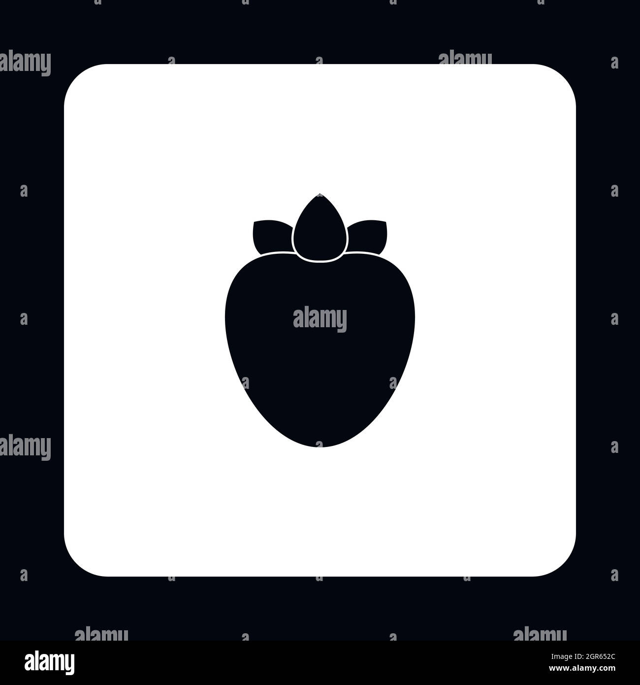 Strawberries icon, simple style Stock Vector Image & Art - Alamy