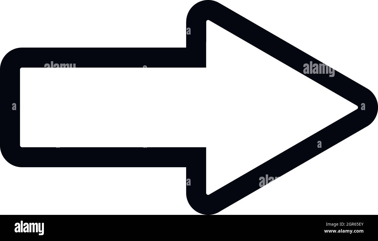 Cursor to right icon, simple style Stock Vector Image & Art - Alamy