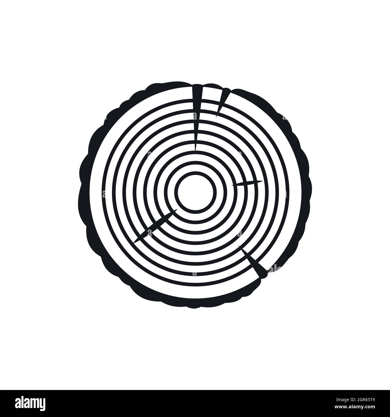 Tree ring icon in simple style Stock Vector Image & Art - Alamy