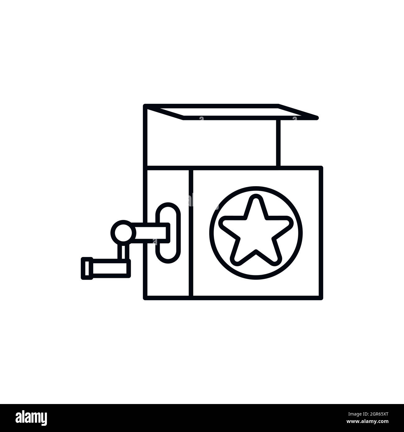 Gift box outline drawing Stock Vector Images - Alamy