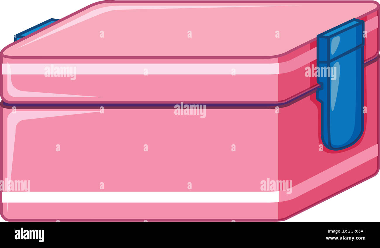 Lunchbox in pink color Stock Vector Image & Art - Alamy