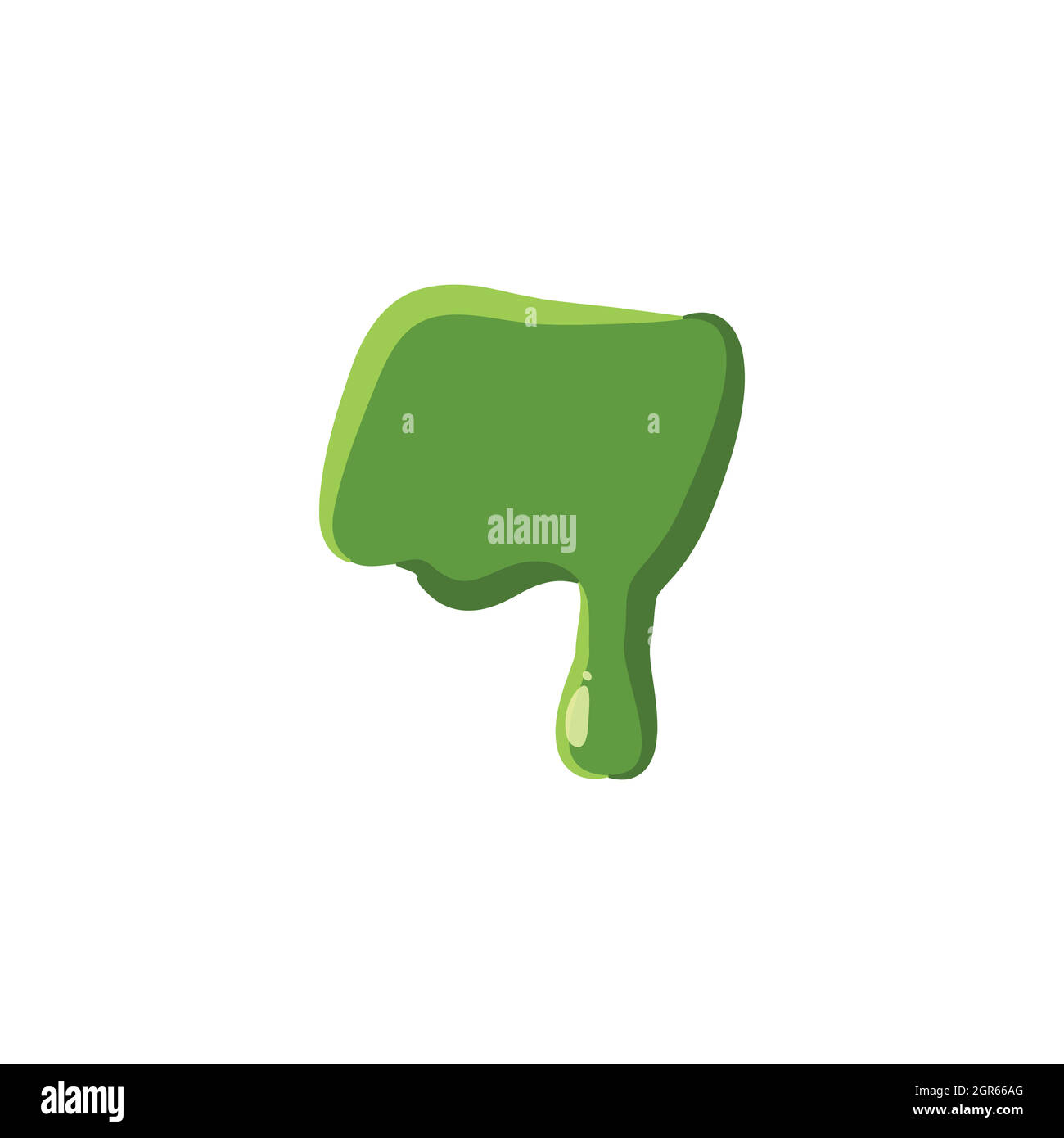 Punctuation mark dash made of green slime Stock Vector Image & Art - Alamy