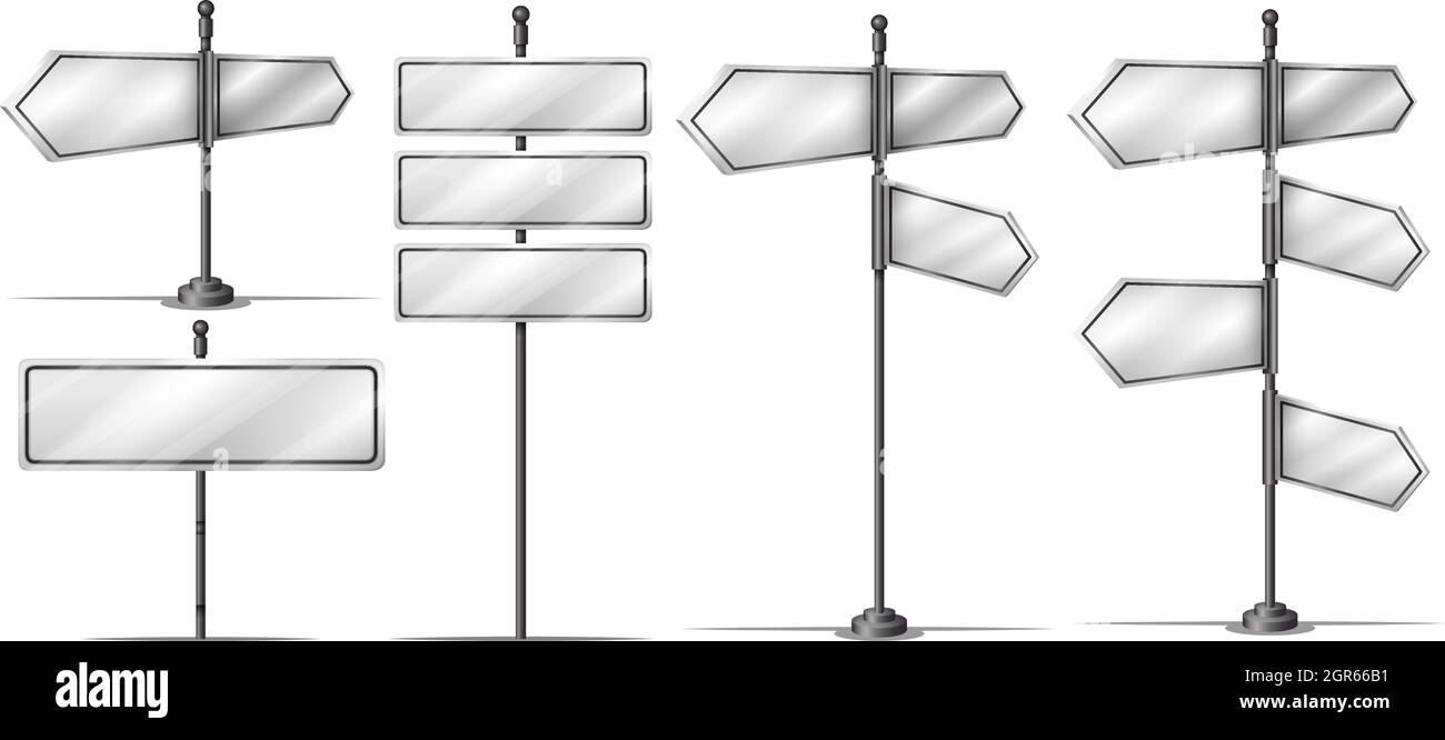 Different design of steet signs Stock Vector Image & Art - Alamy