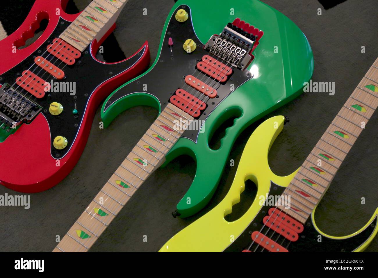 Multi colored electric guitar hi-res stock photography and images - Alamy