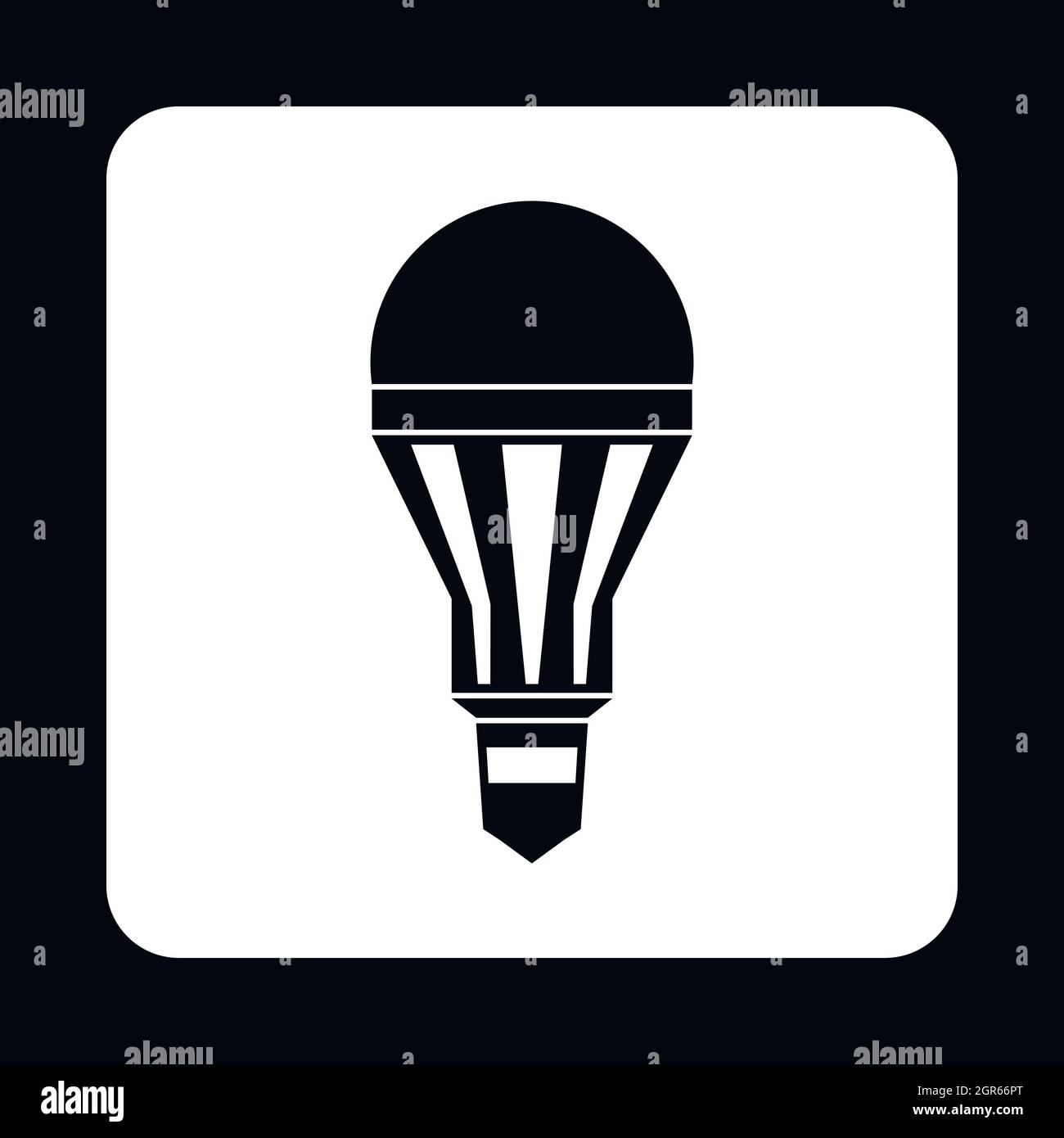 LED bulb icon, simple style Stock Vector Image & Art - Alamy