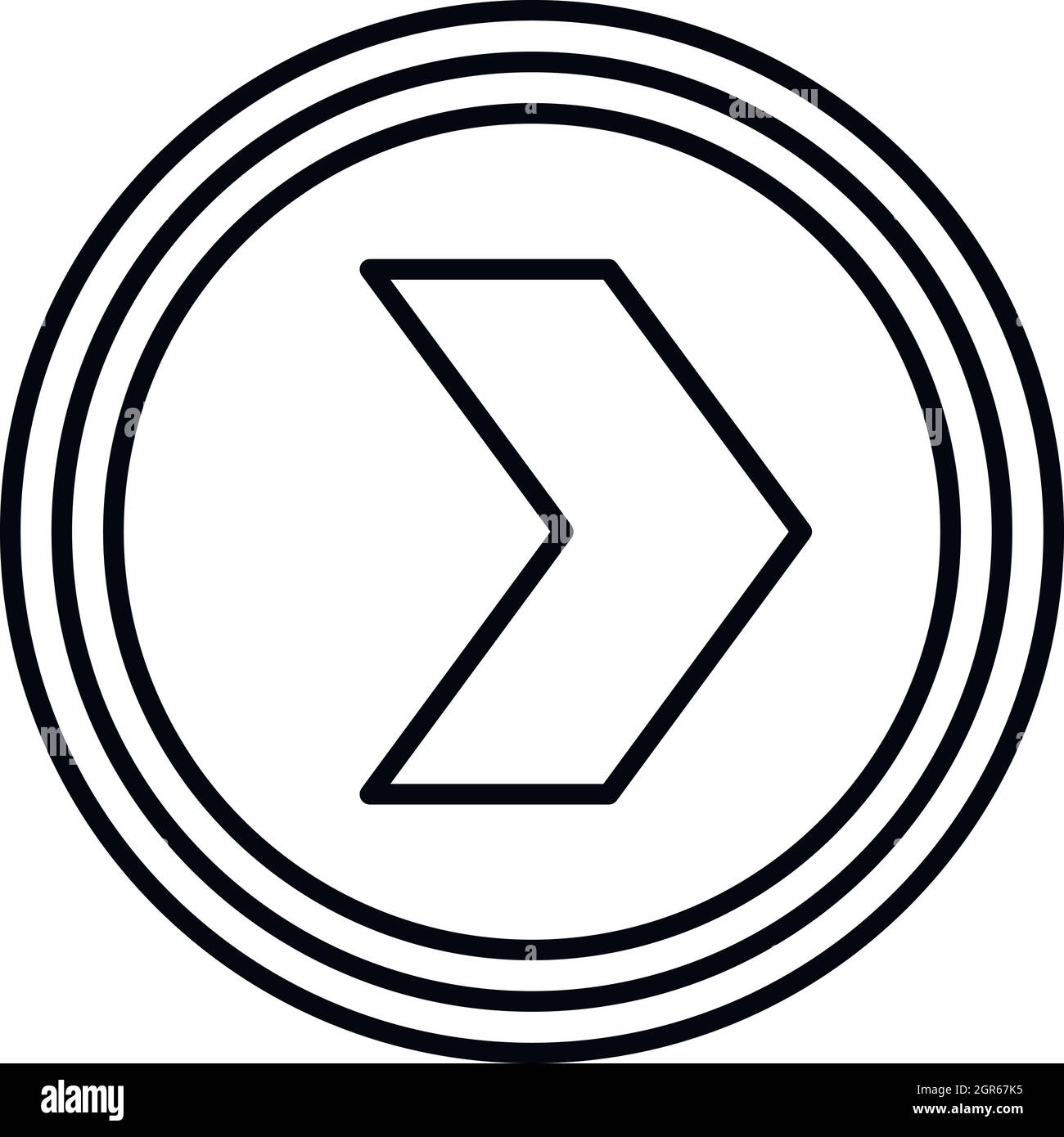 Arrow sign icon next button Stock Vector Images - Alamy