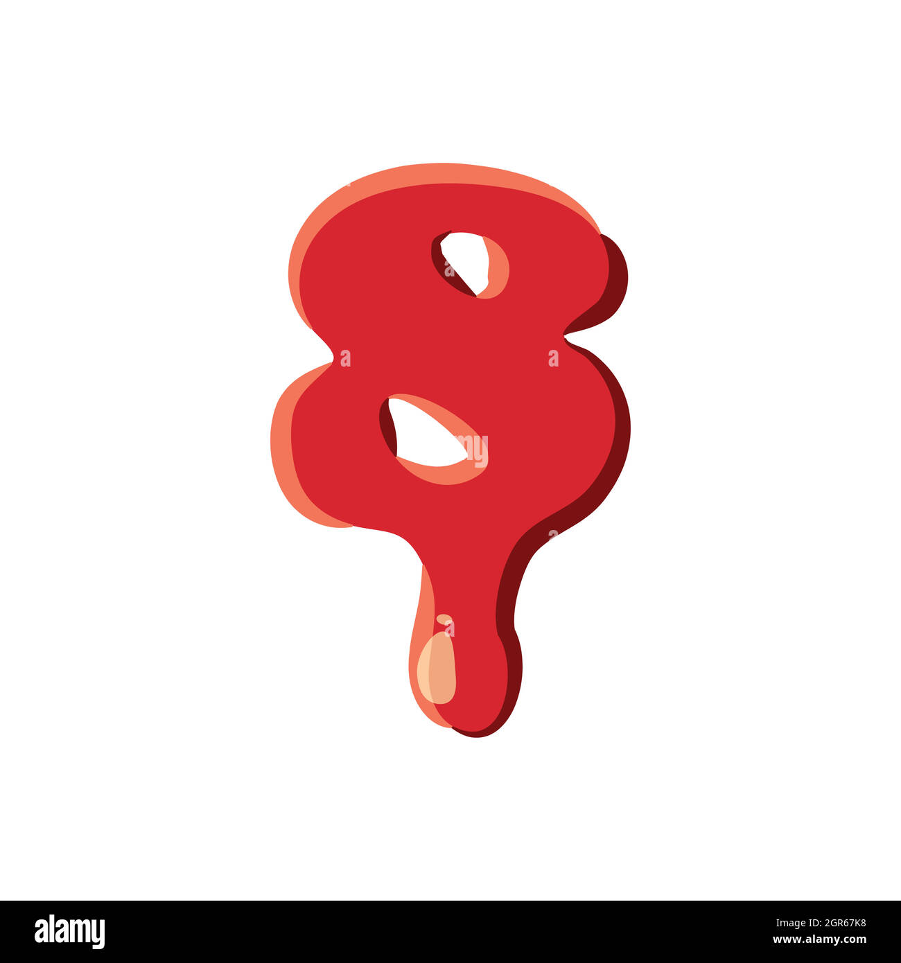 Ink red text on Stock Vector Images - Alamy