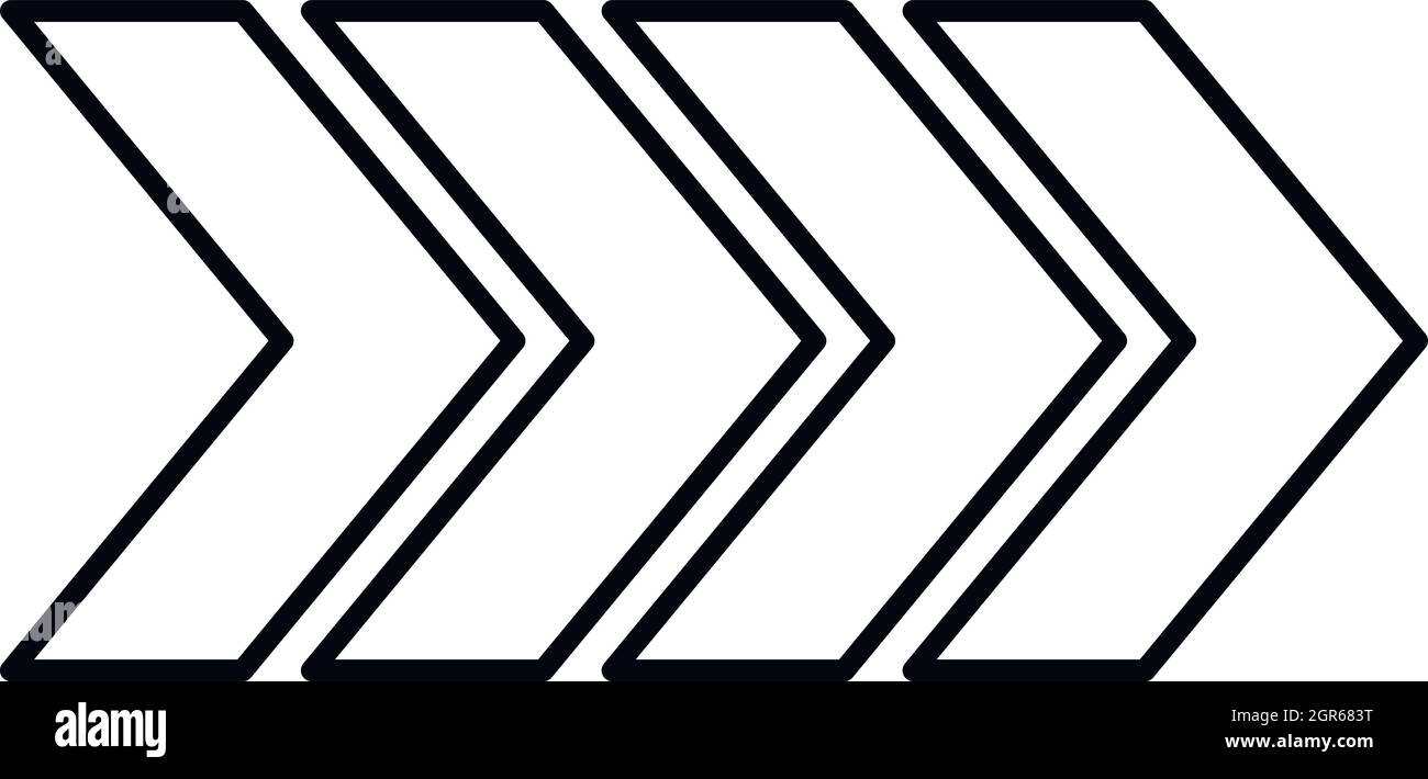 Left modern arrow icon, outline style Stock Vector Image & Art - Alamy