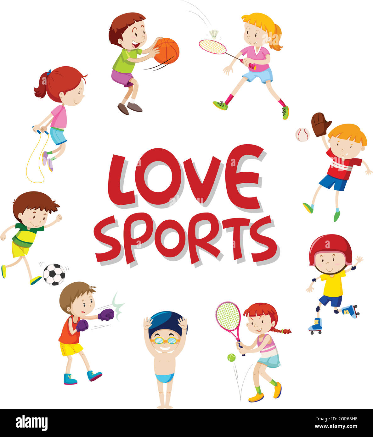 Set of sport athletes character Stock Vector Image & Art - Alamy