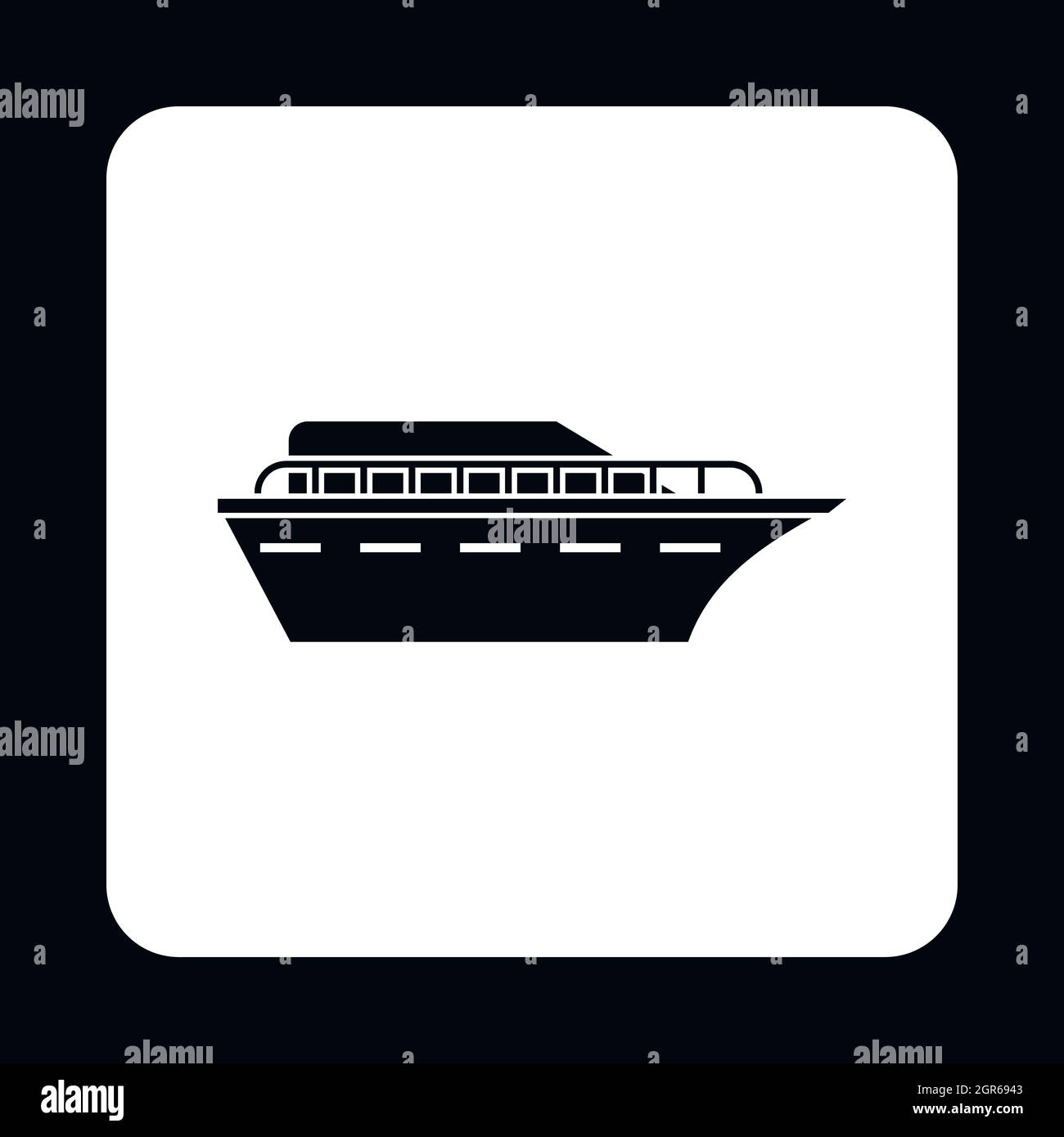 River cruise icon simple Stock Vector Images - Alamy