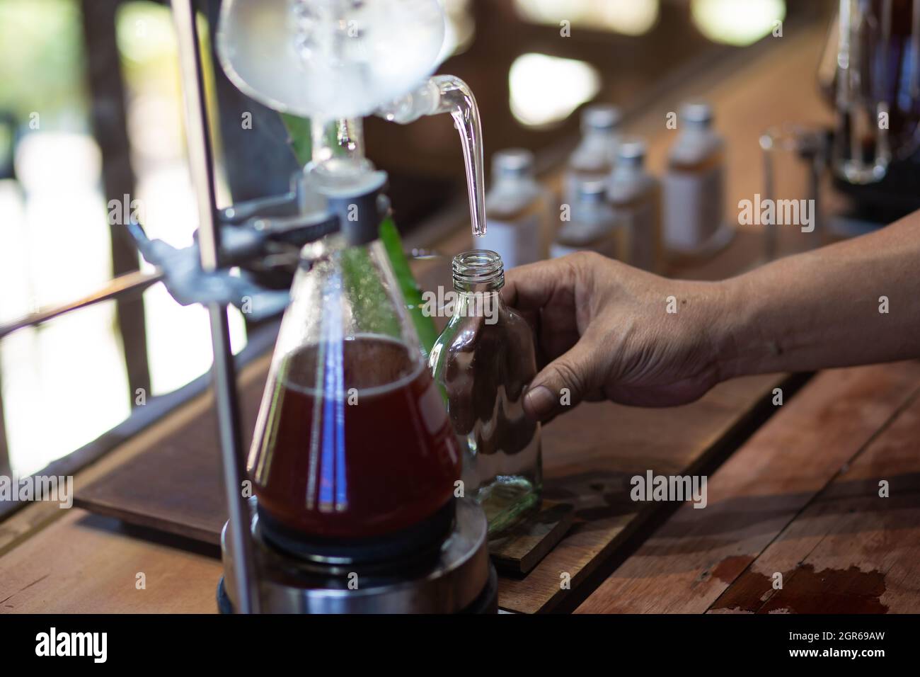 Glass Tube Test Tube Liquid Distillation Stock Photo - Alamy