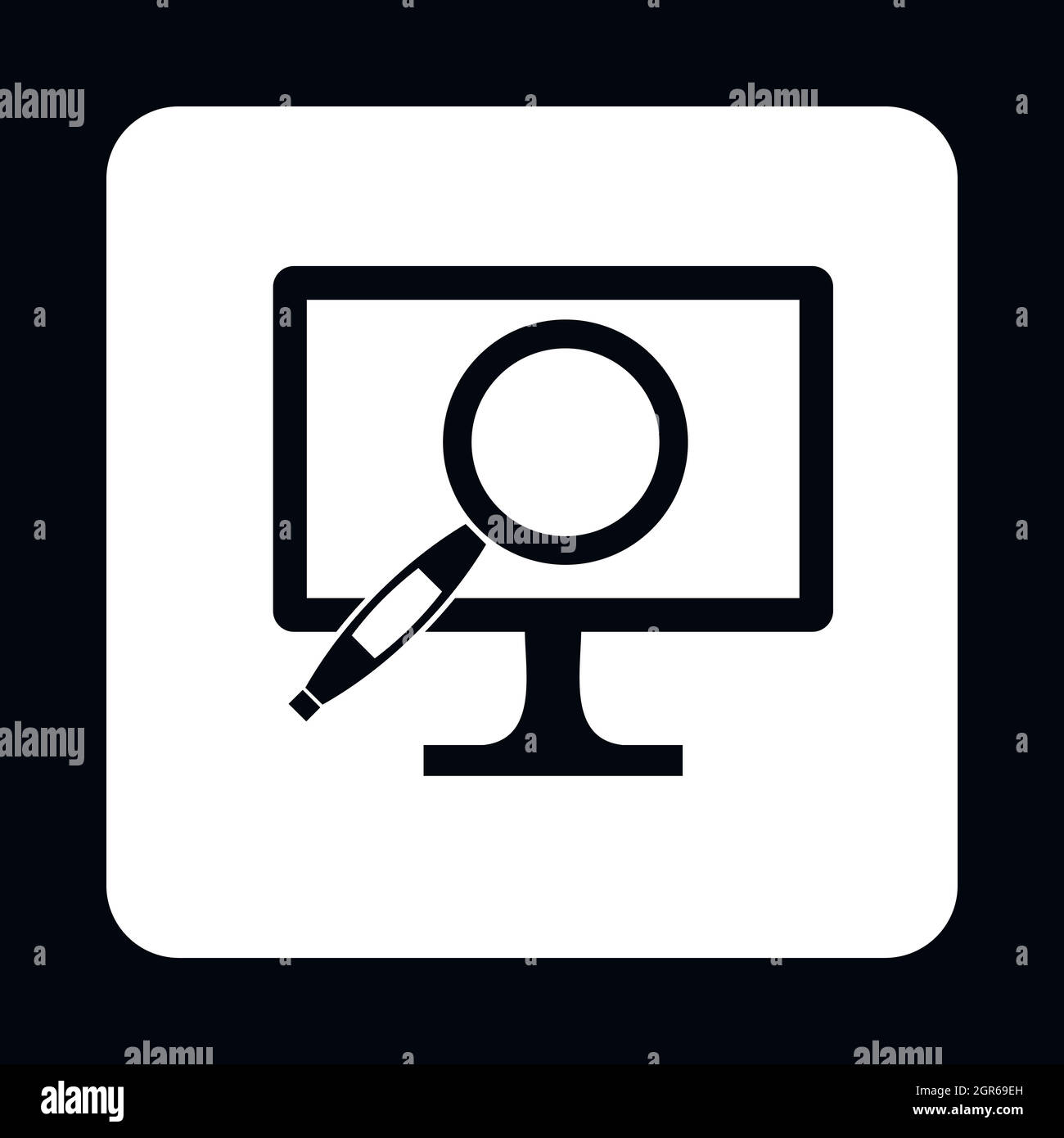 Hacker attack on computer Stock Vector Images - Alamy