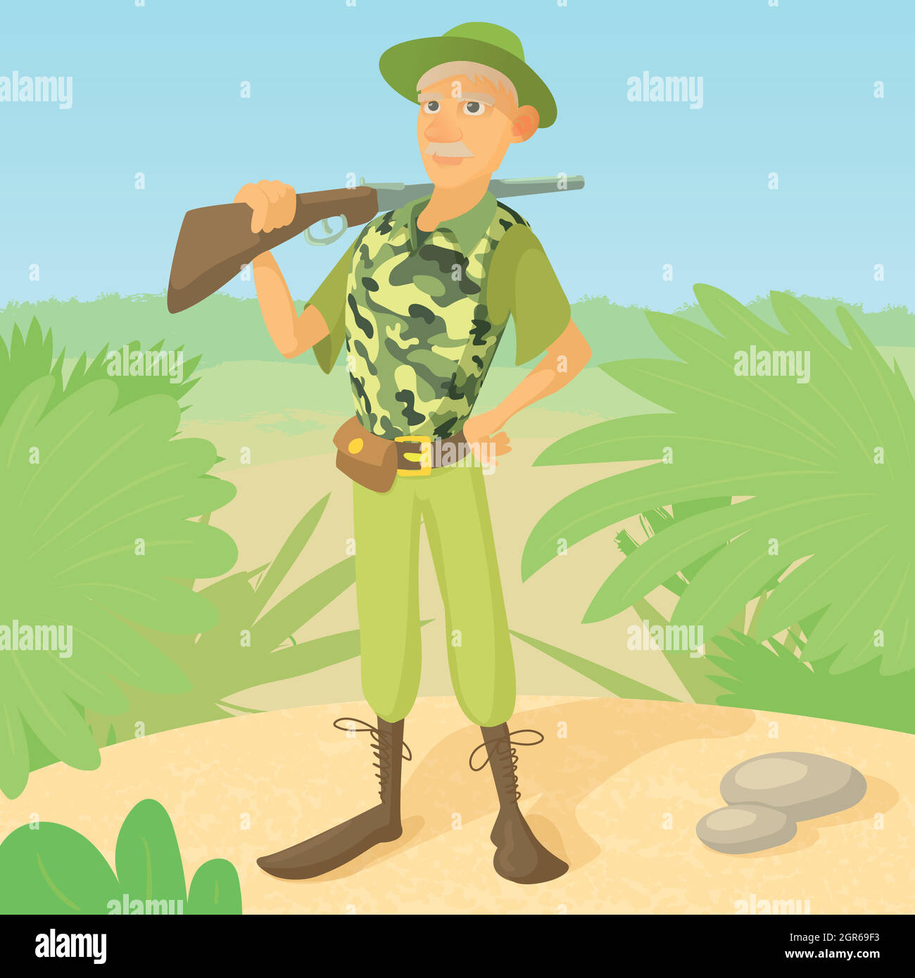 Huntsman hunter dog hunting Stock Vector Images - Alamy