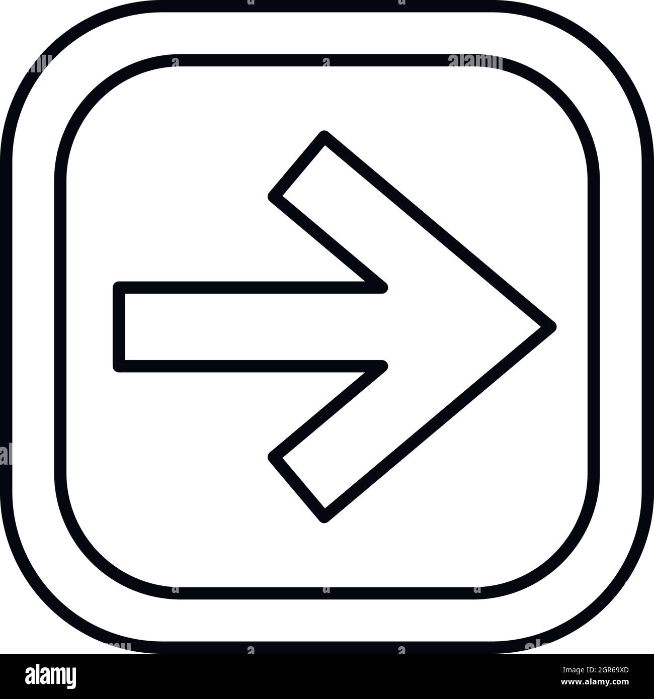 Square play button on Stock Vector Images - Alamy