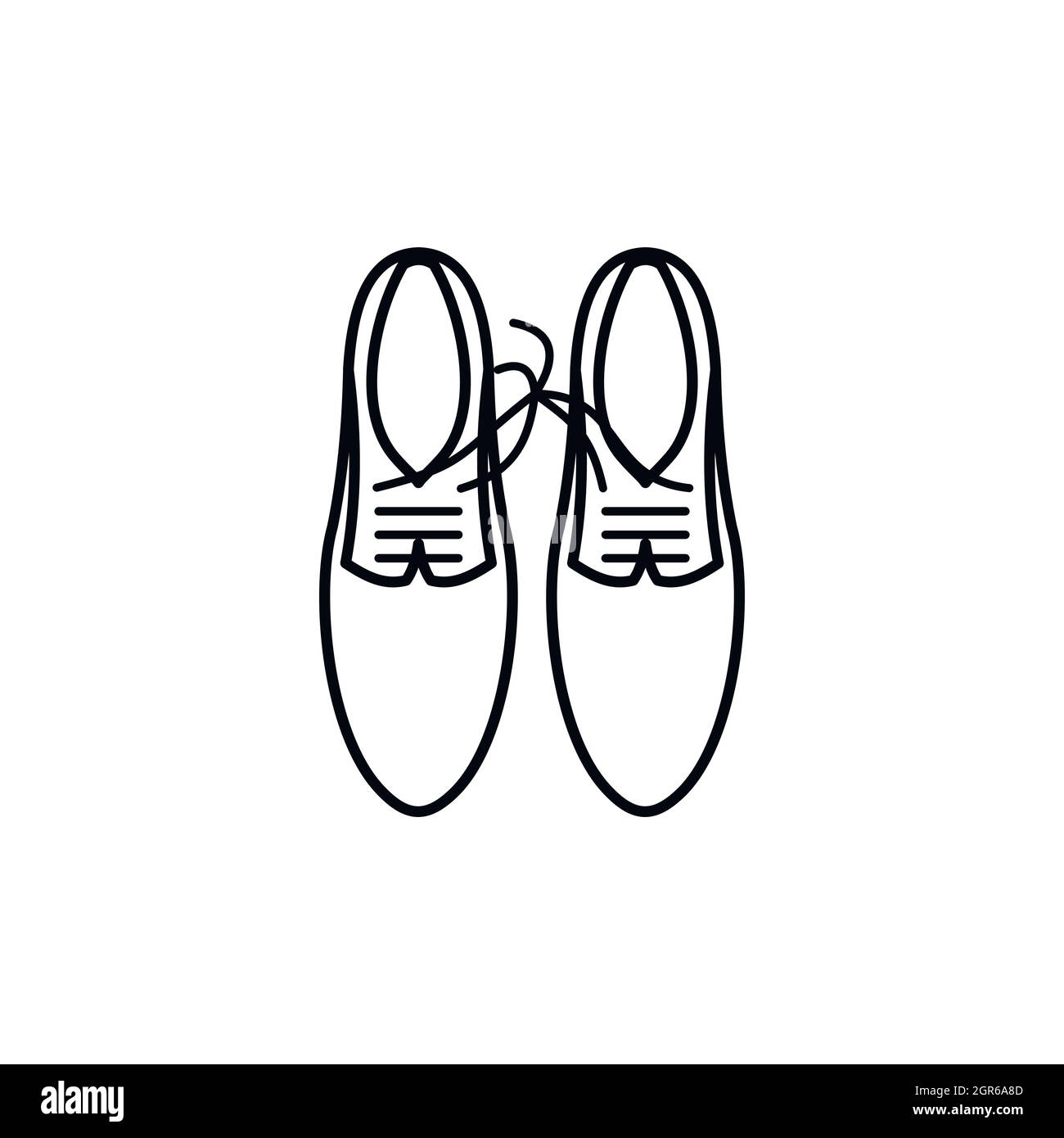Shoes with laces Stock Vector Images - Alamy