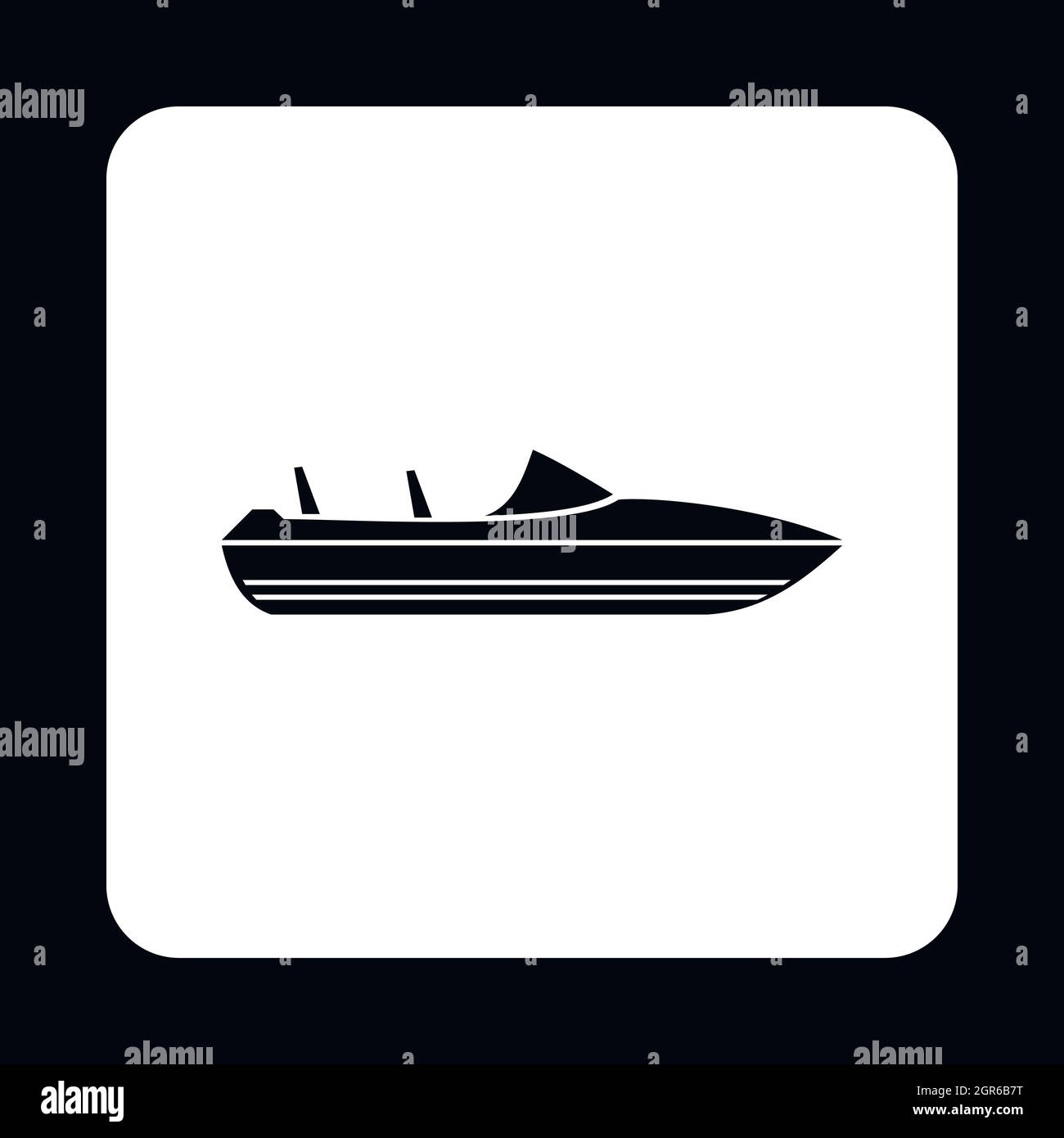 Speed boat icon, simple style Stock Vector Image & Art - Alamy
