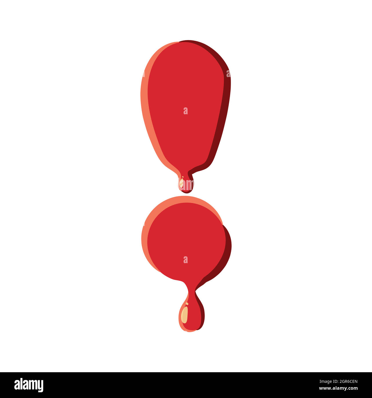 Exclamation mark font Stock Vector Images - Alamy