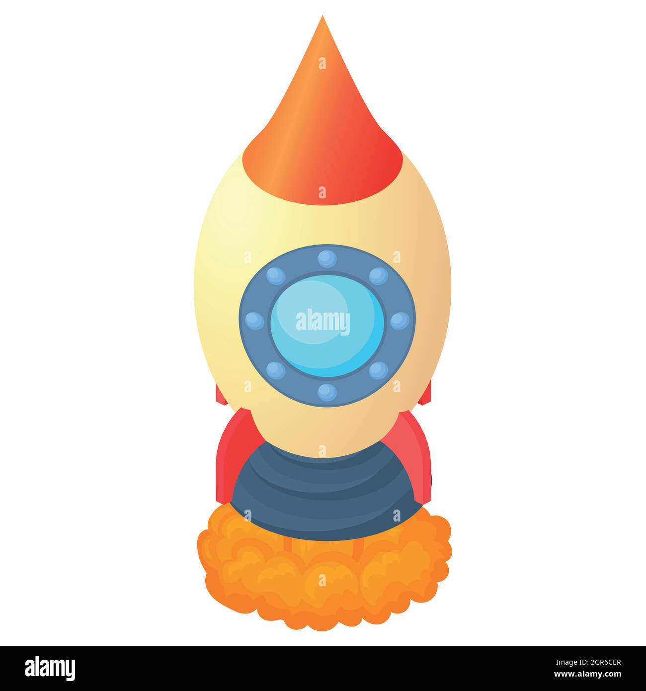 Little rocket icon, cartoon style Stock Vector Image & Art - Alamy