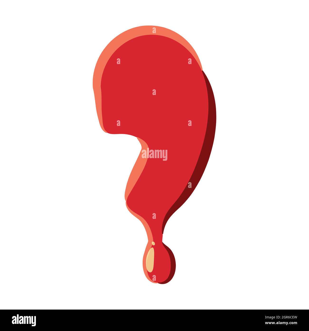 Comma punctuation mark isolated, white background Stock Vector Image ...