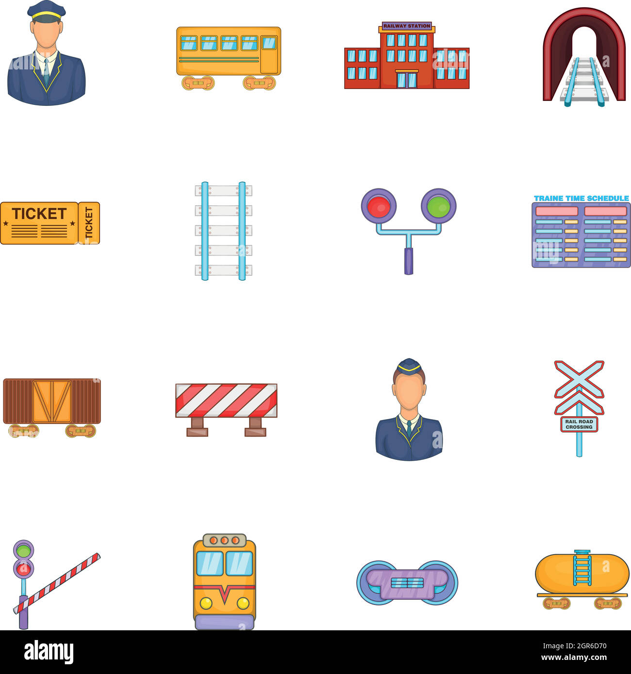 Train railway level crossing Stock Vector Images - Alamy