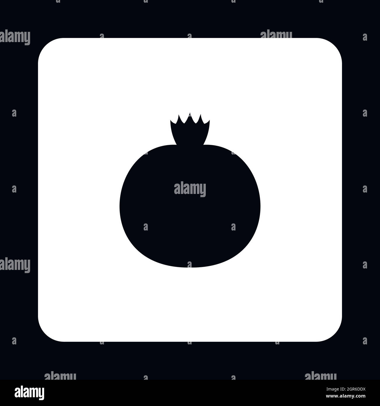 Pomegranate icon, simple style Stock Vector Image & Art - Alamy