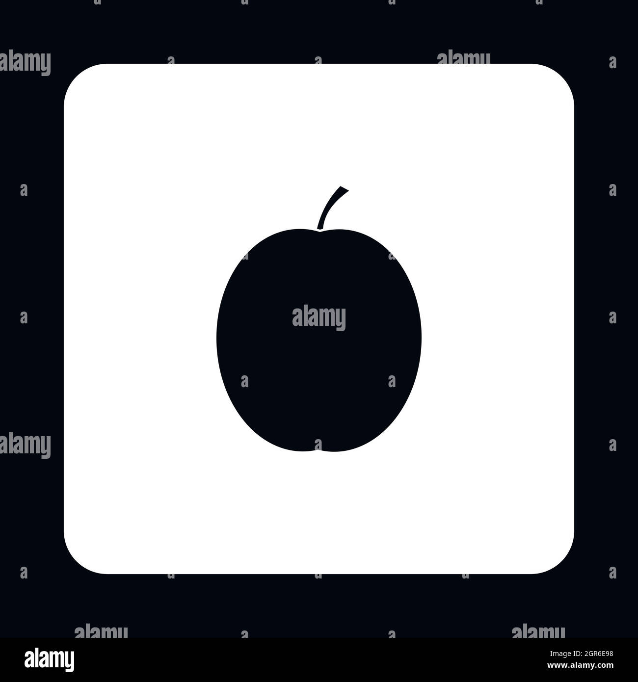 Peach icon, simple style Stock Vector Image & Art - Alamy