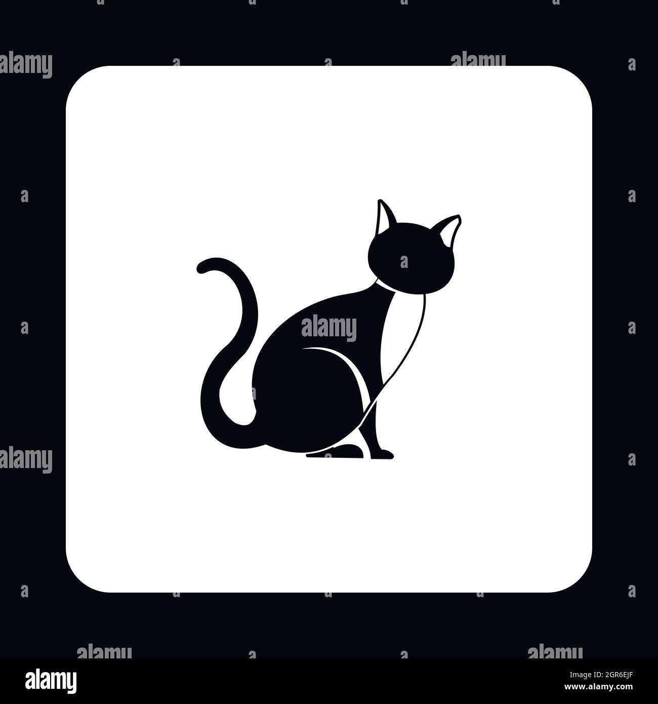 Isolated cat Stock Vector Images - Alamy