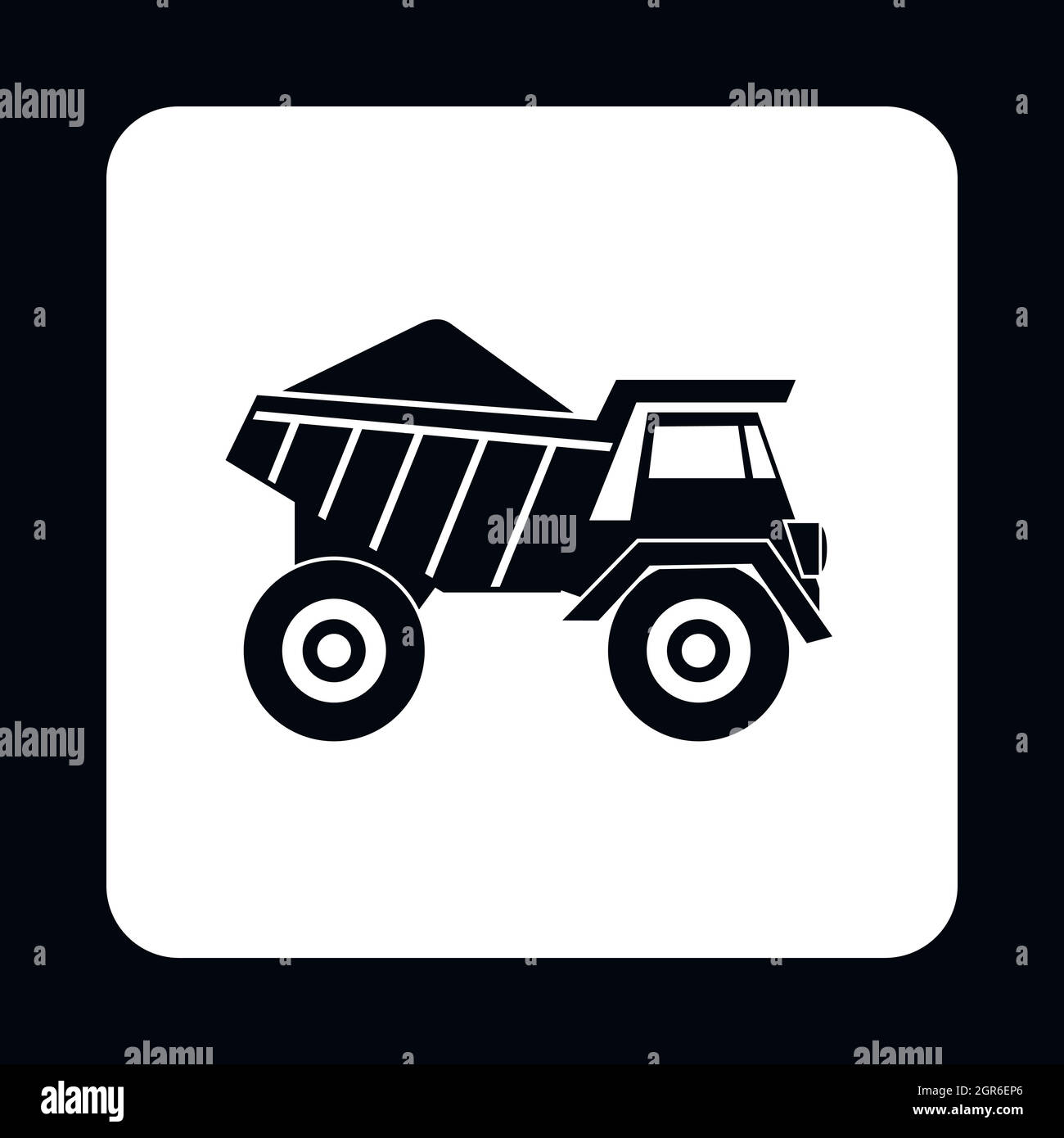 Dump truck icon, simple style Stock Vector Image & Art - Alamy