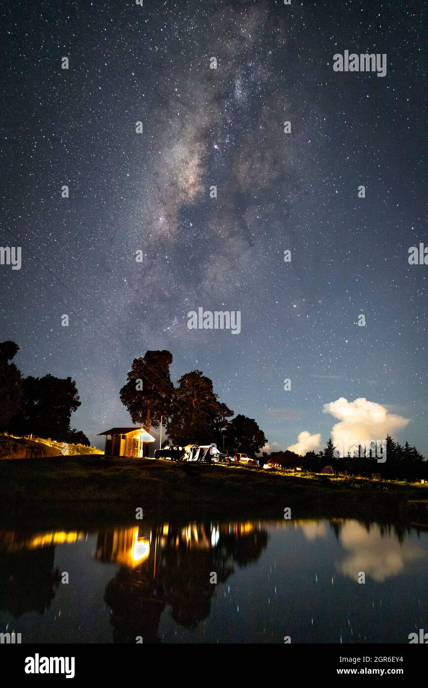Night sky shot with the milky way on a pretty cloudless night in Cerro ...