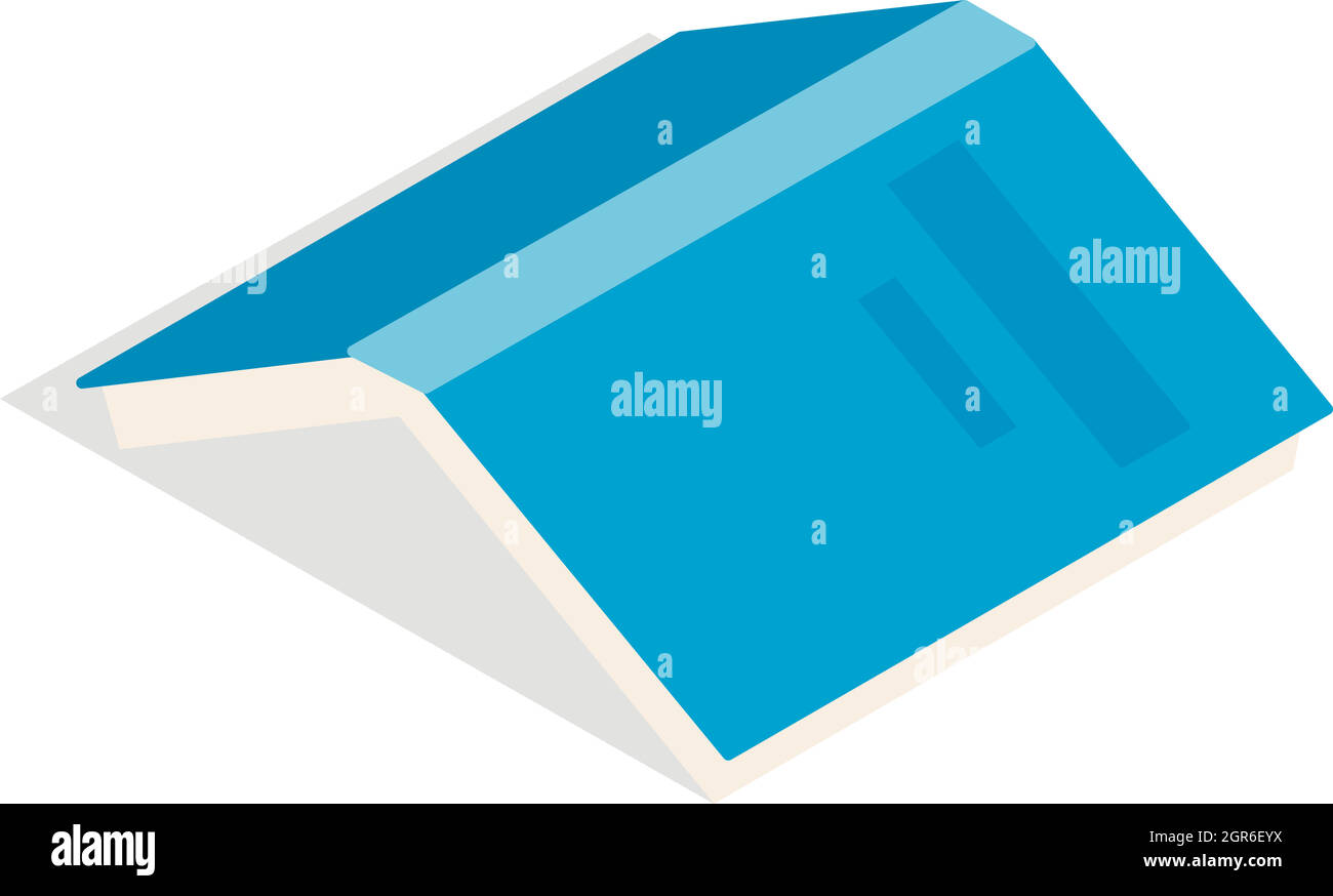 Open book with blue cover icon, isometric 3d style Stock Vector Image ...