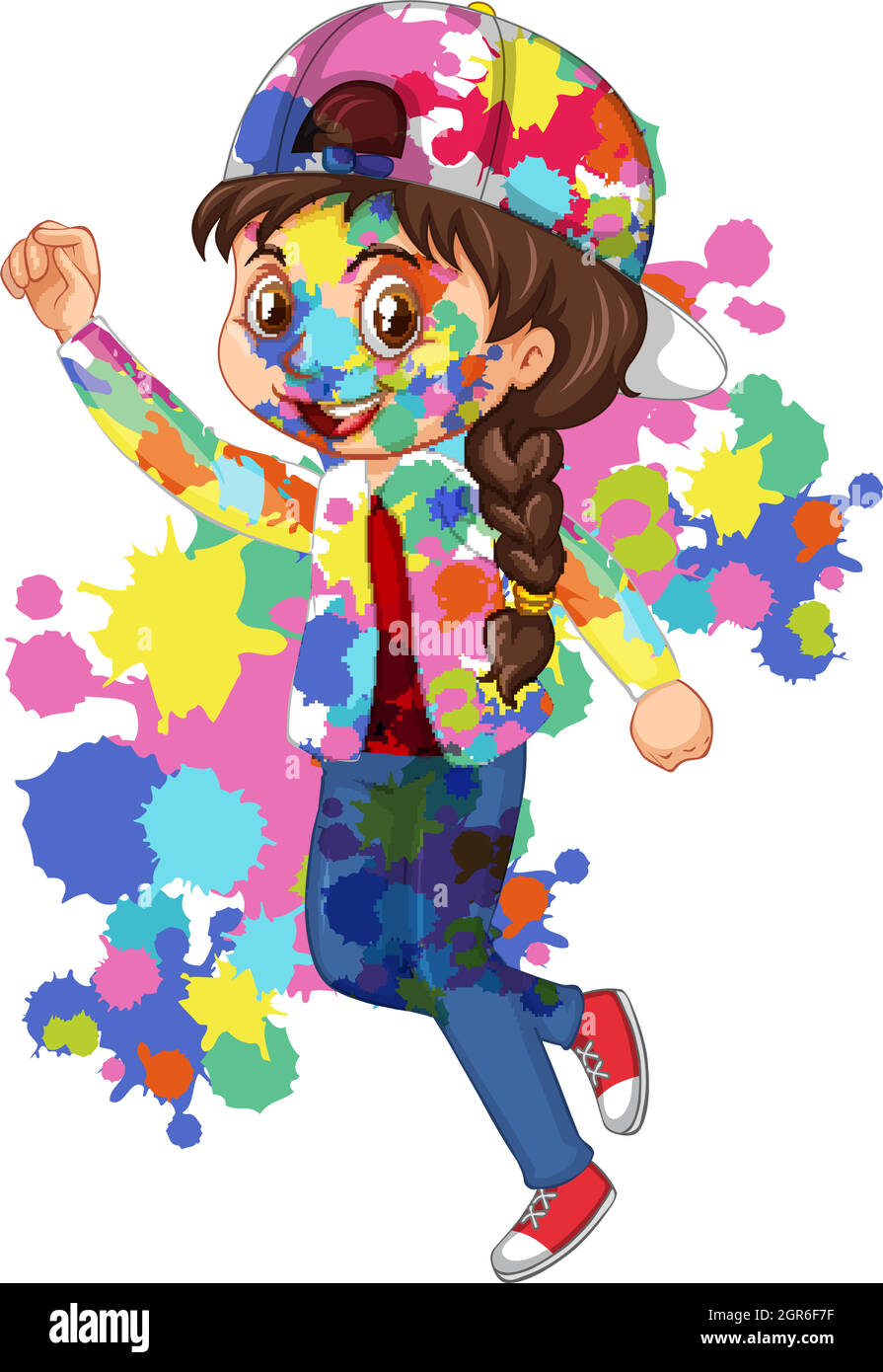 Human body painting artist Stock Vector Images - Alamy
