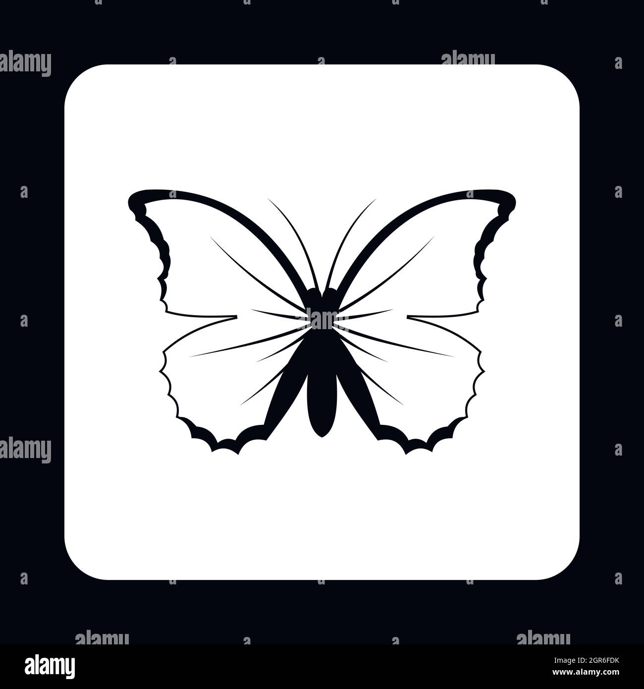 Beautiful butterfly icon, simple style Stock Vector Image & Art - Alamy