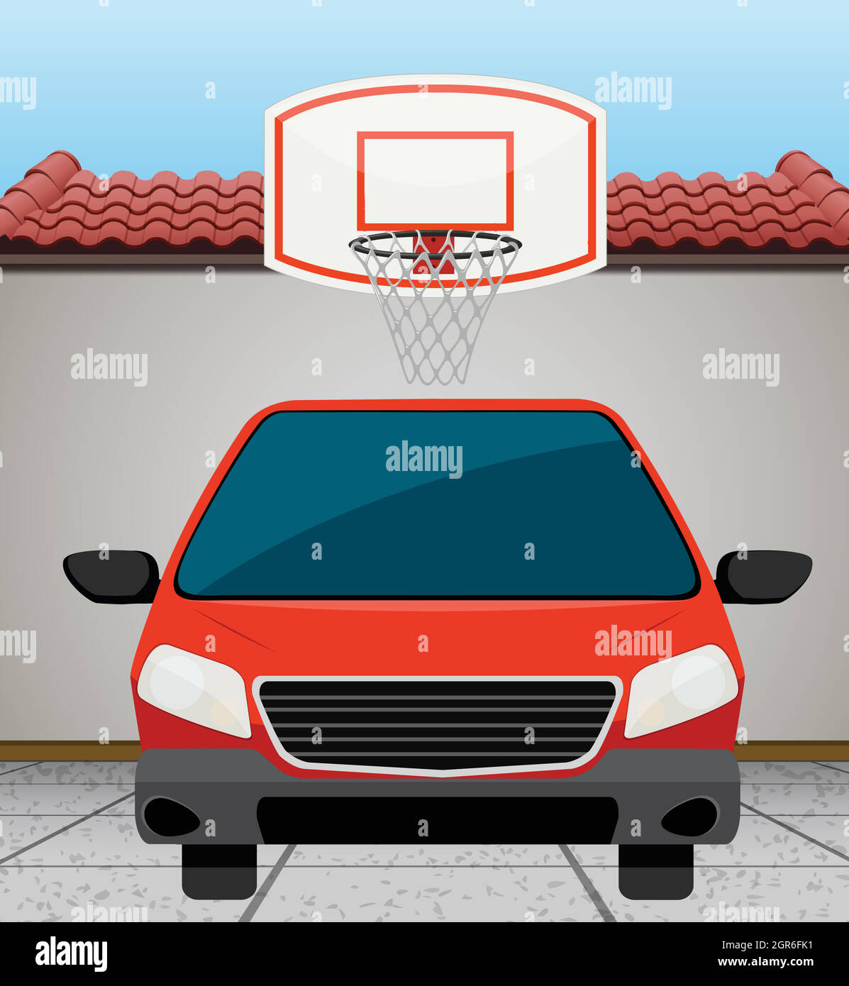 Parked by the wall Stock Vector Images - Alamy