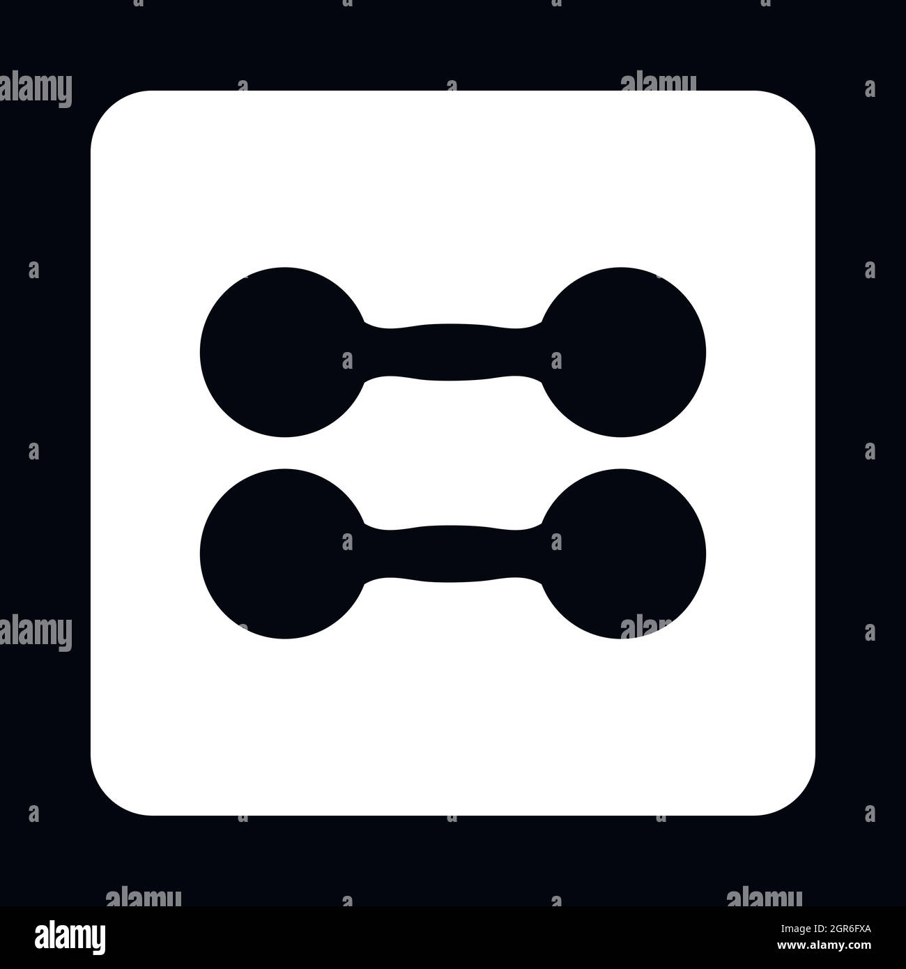Two kilogram dumbbells Stock Vector Images - Alamy