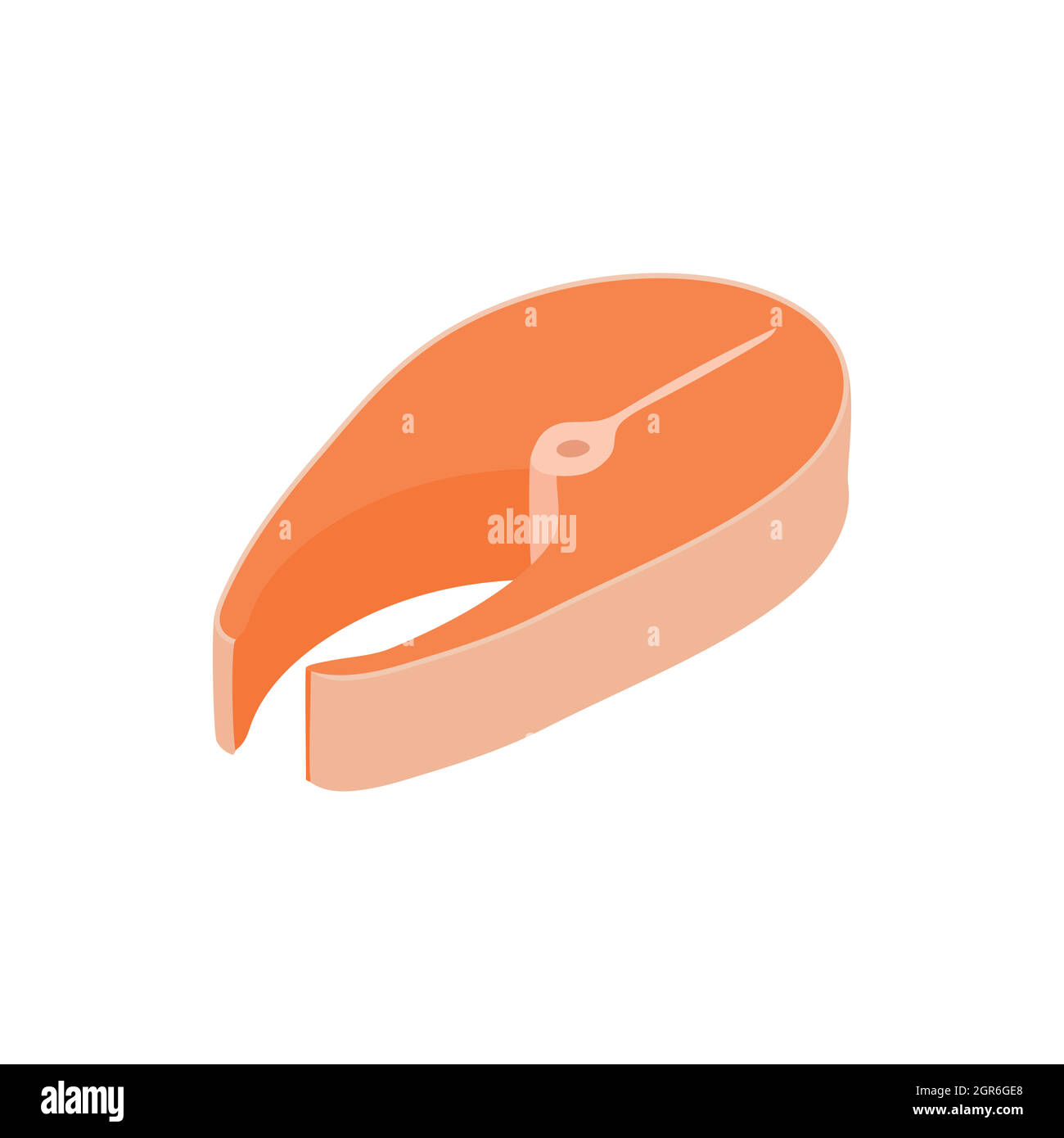 Trout steak fish dish Stock Vector Images - Alamy