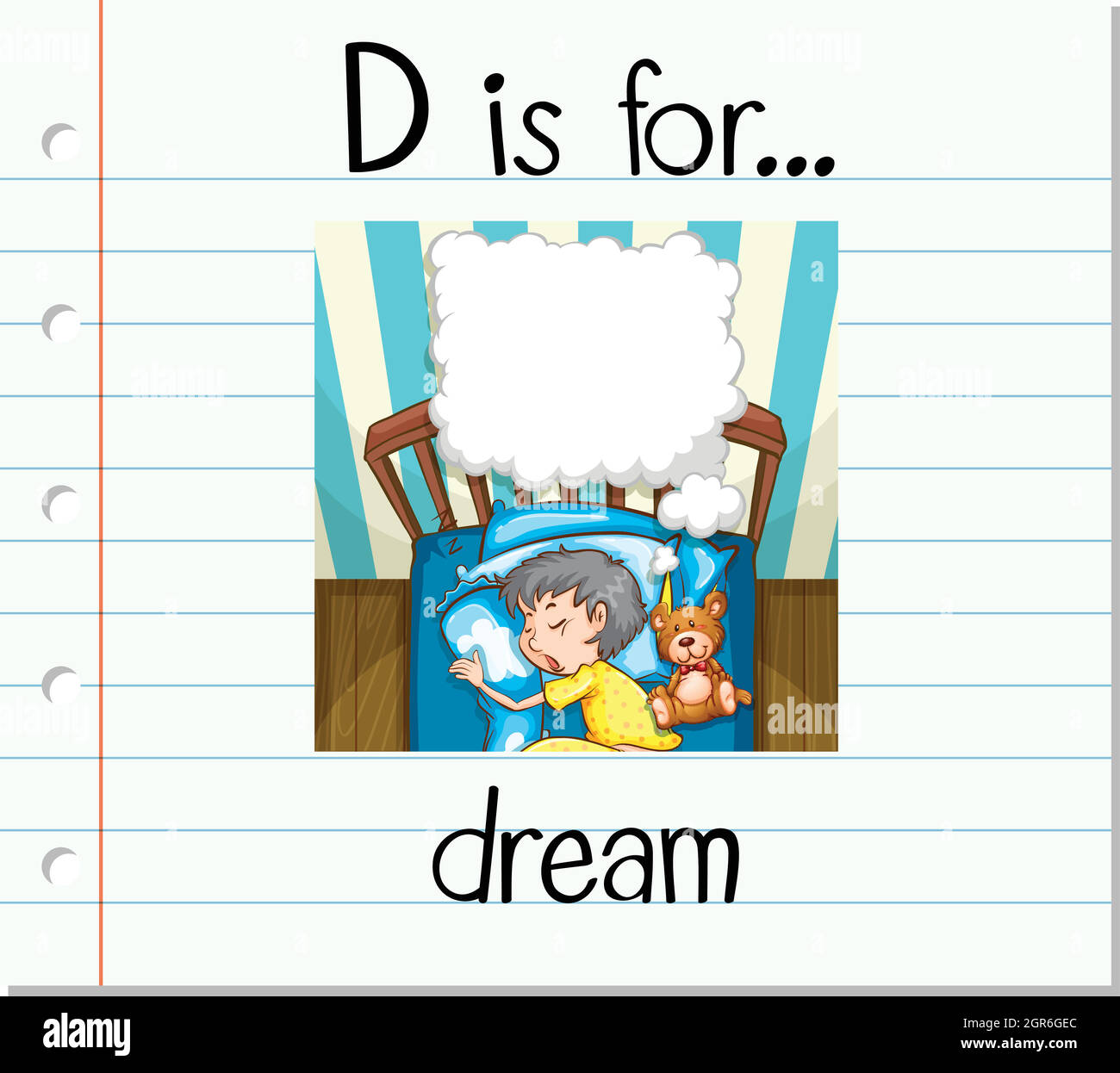 Alphabet D is for dream Stock Vector Image & Art - Alamy